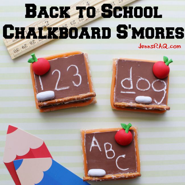 Back to School Chalkboard S'Mores - Real And Quirky