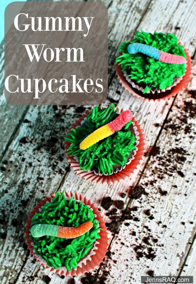 Gummy Worm Cupcakes - Real And Quirky