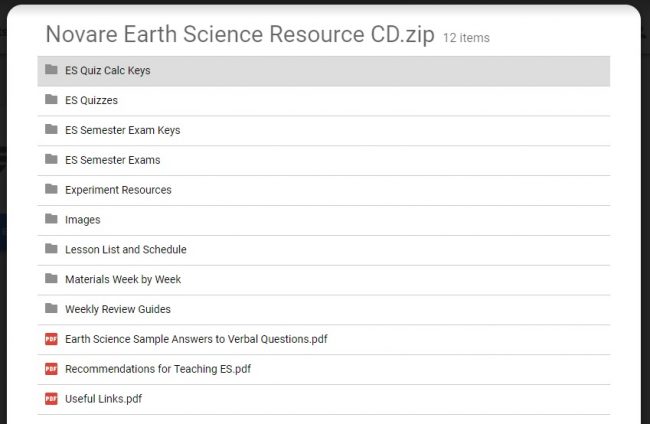 Novare Science & Math - Earth Science (Review) - Real And Quirky
