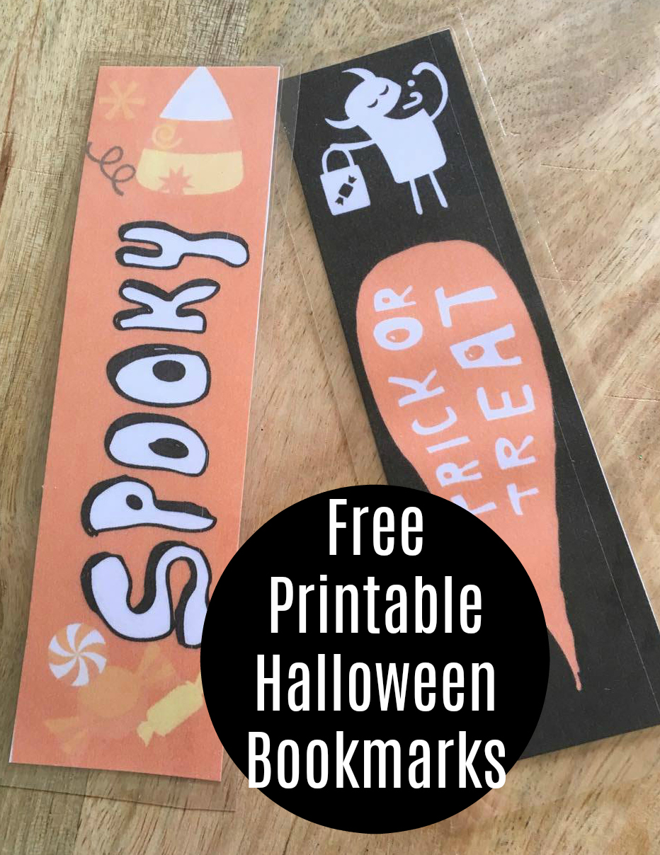 Printable Halloween Bookmarks and Other Treats for Trick or Treaters ...