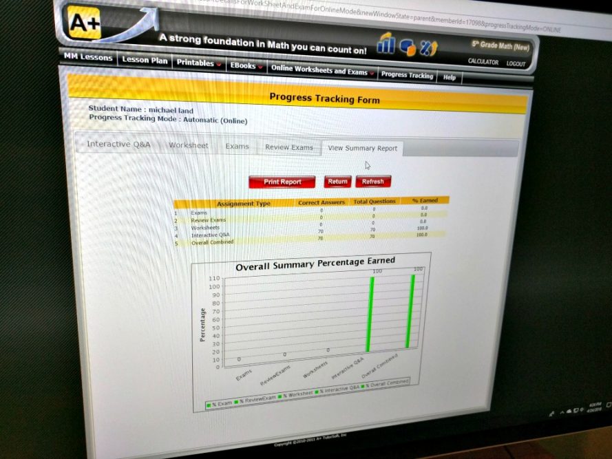 A+ Interactive Math (by A+ TutorSoft Inc.) Review - Real And Quirky