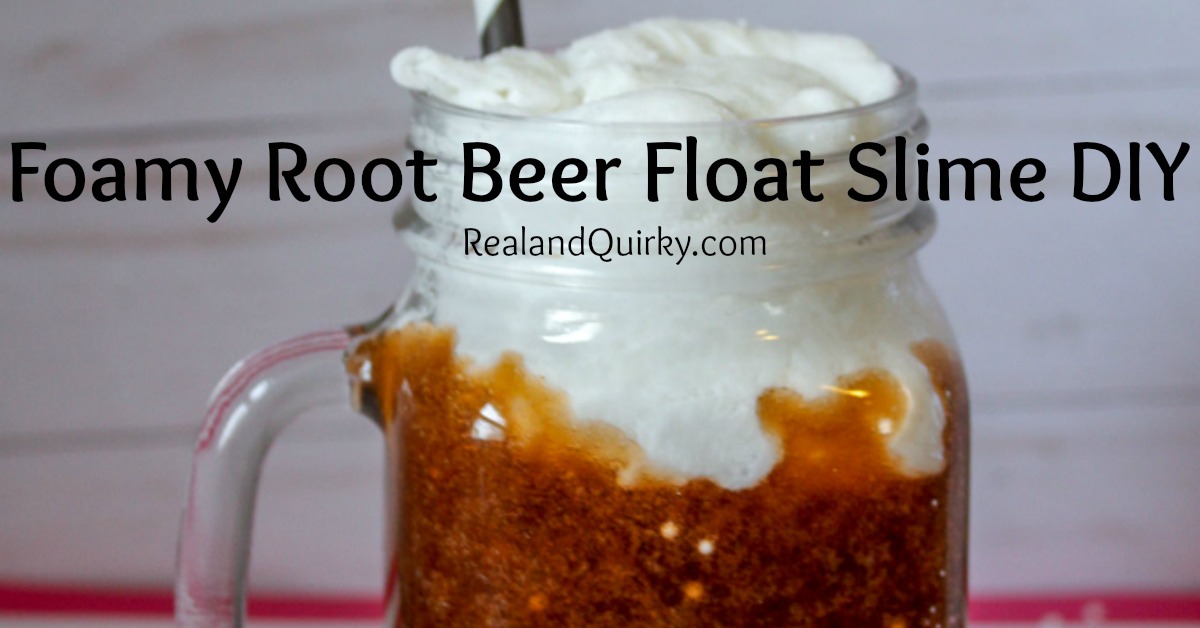 Foamy Root Beer Float Slime DIY Recipe - Real And Quirky