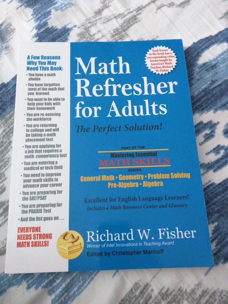 Math Refresher for Adults (Book Review) - Real And Quirky