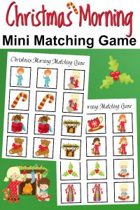 FREE Christmas Themed Matching Memory Game Printables - Real And Quirky